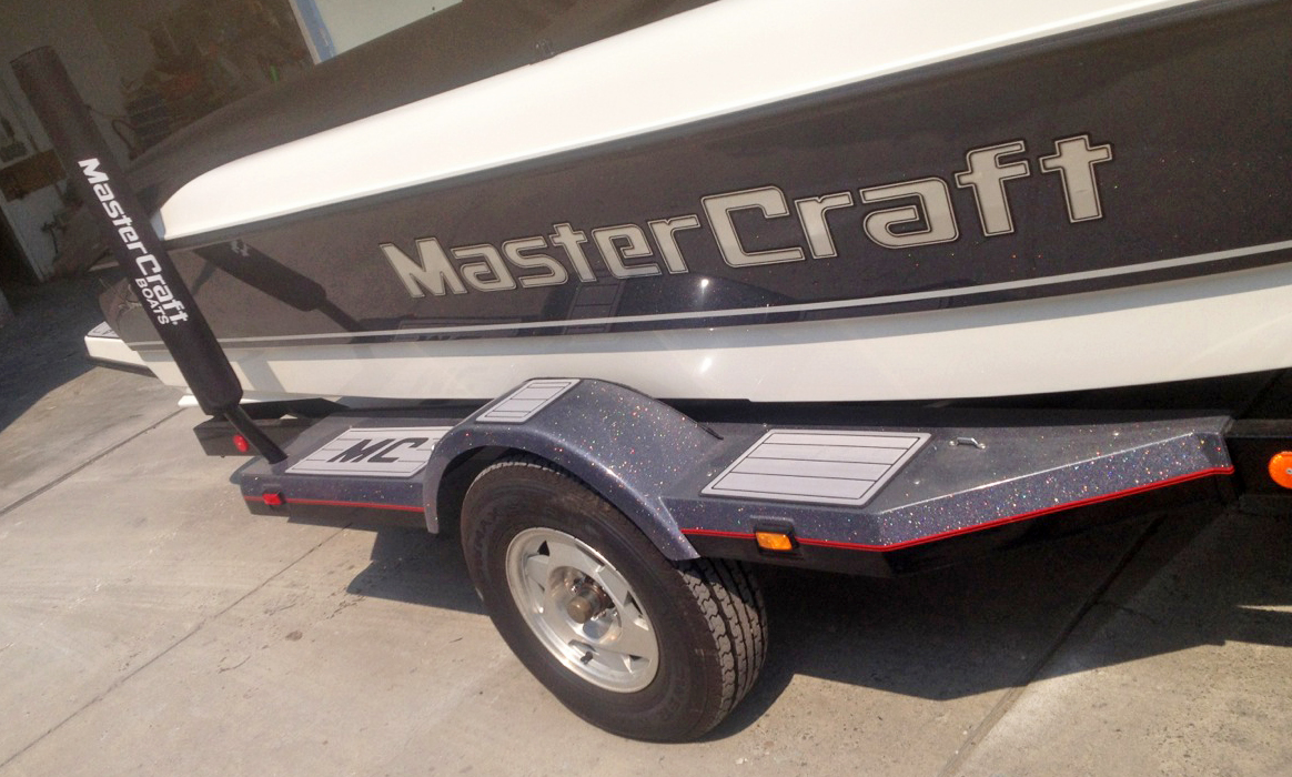 Custom SeaDek on a Sammy Duvall MasterCraft and Trailer - SeaDek