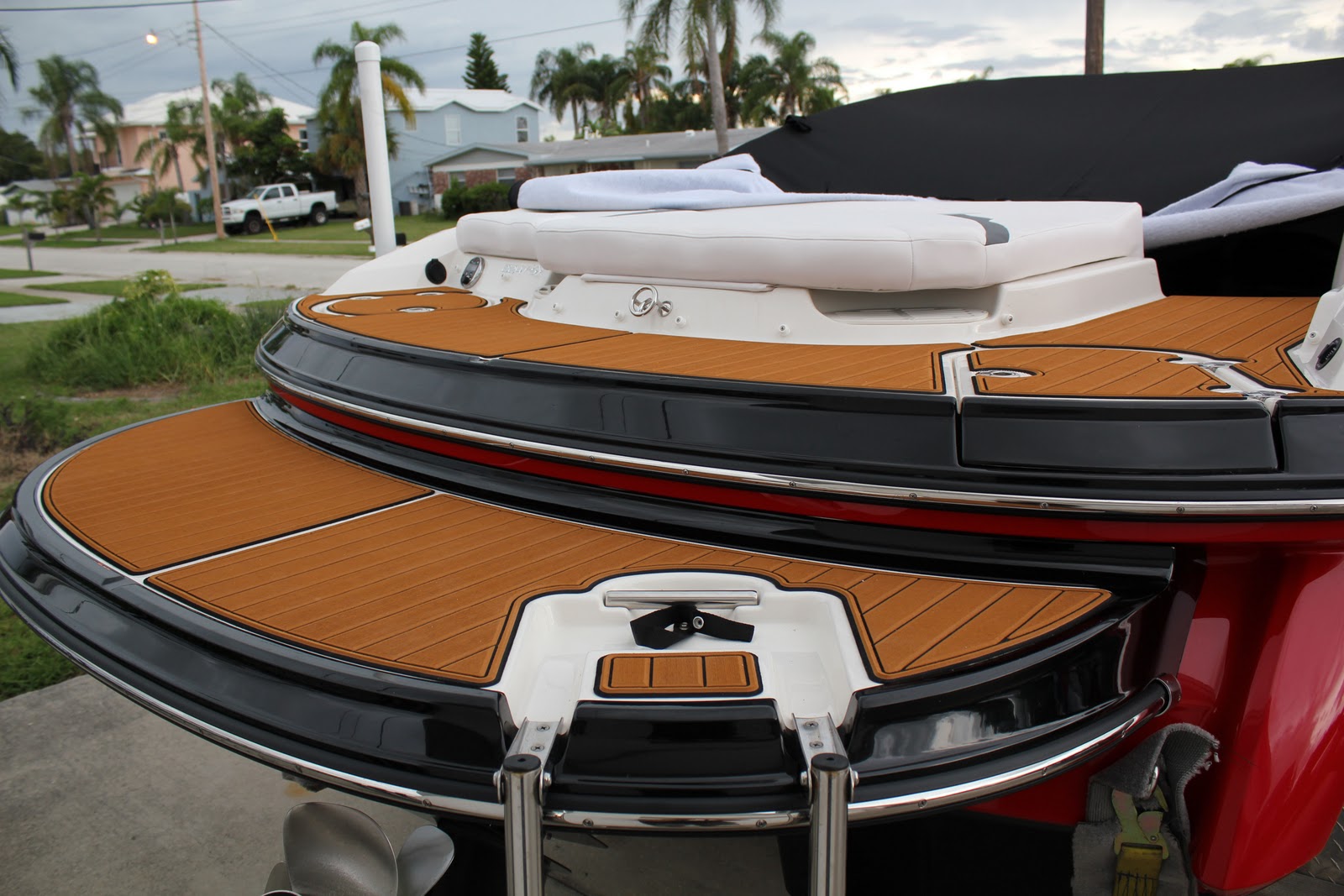 SeaDek Swap Out On A Monterey 224 FS - SeaDek