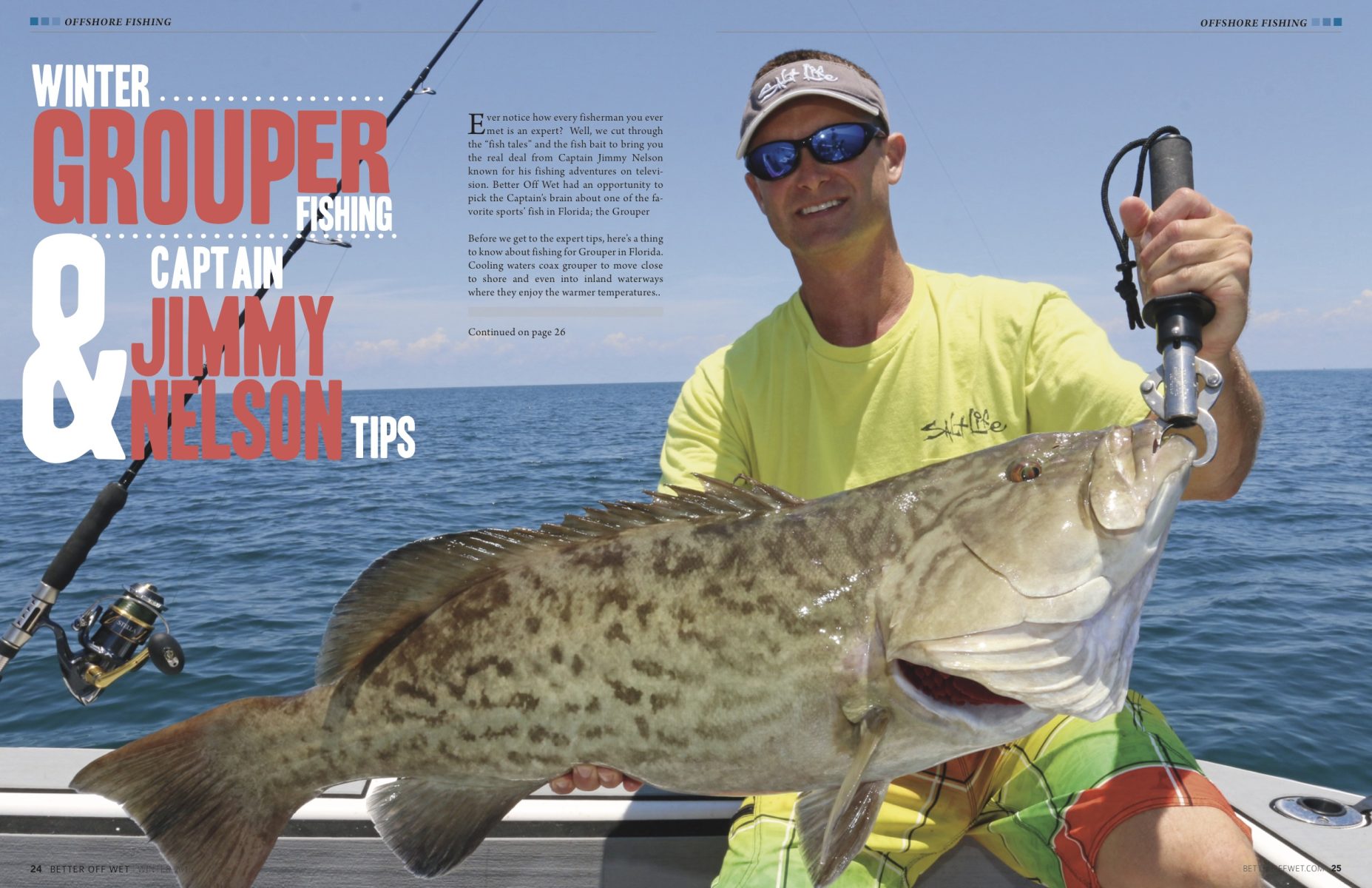 Capt. Jimmy and Luiza Featured on Cover of Better Off Wet - SeaDek