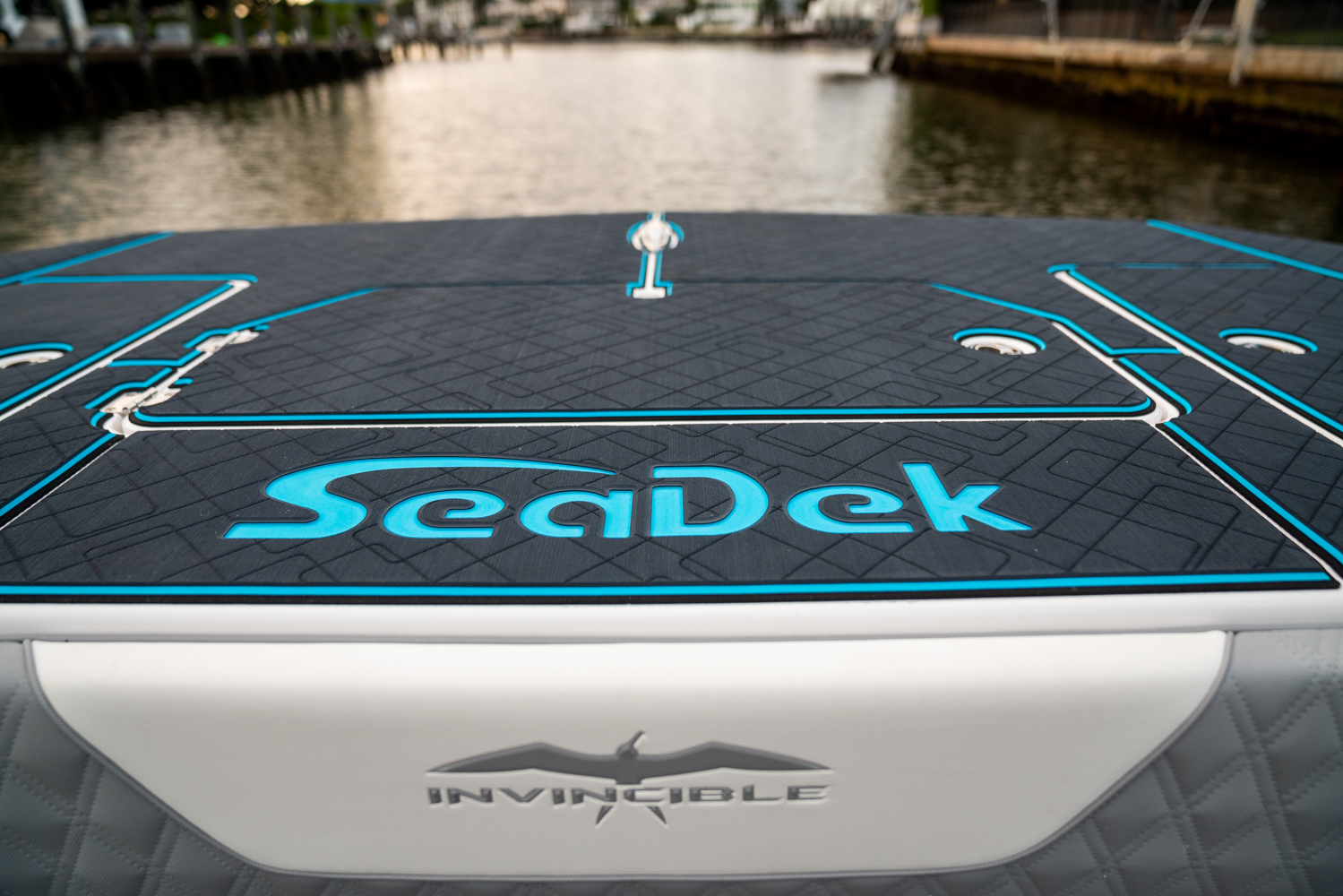 Custom SeaDek on an Invincible Catamaran - SeaDek