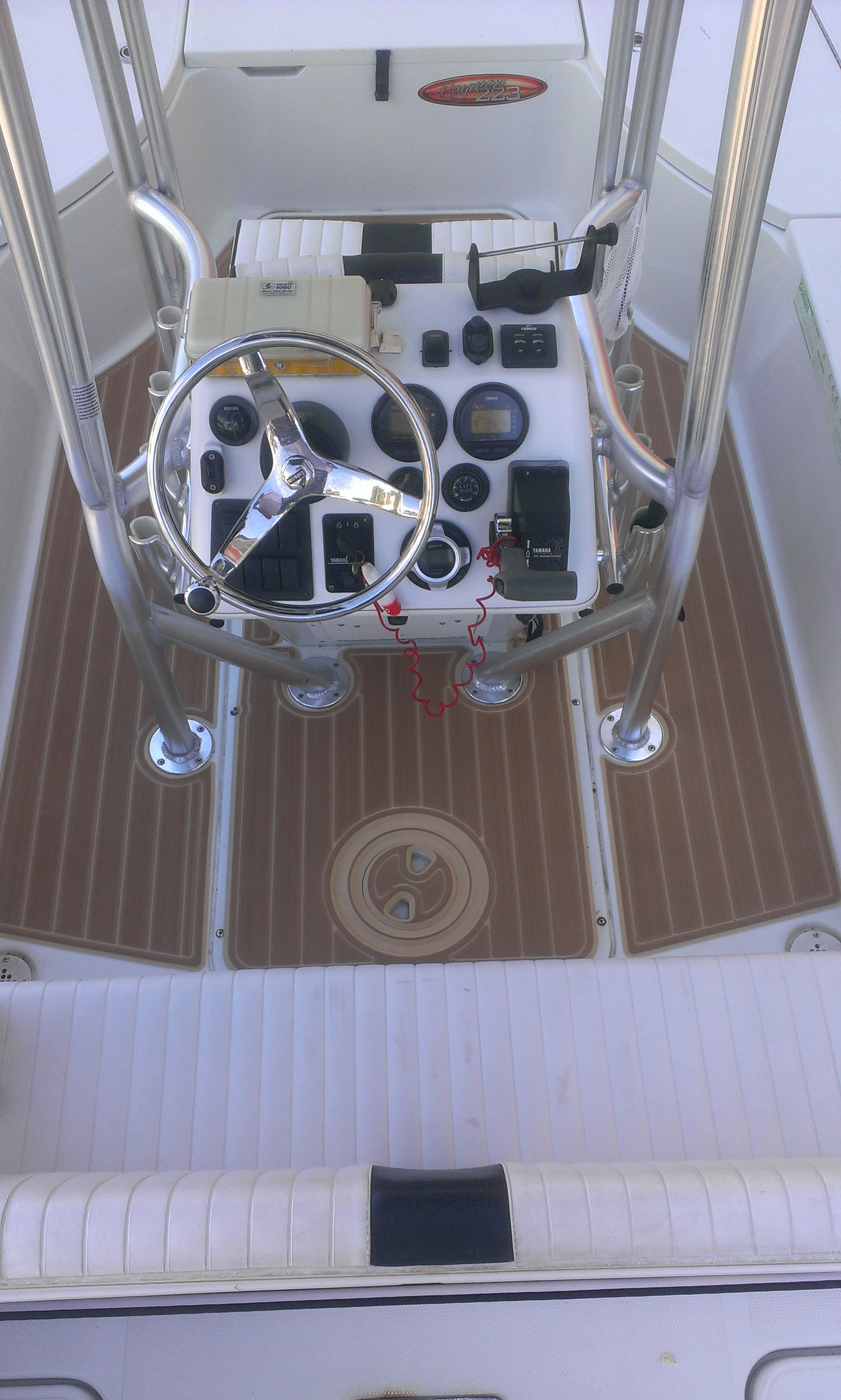 SeaDek on a Ranger Cayman 223 - SeaDek
