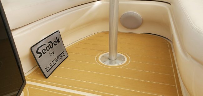 Custom Seadek on a 48' Sea Ray Sedan Bridge - SeaDek