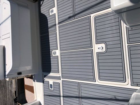 Custom SeaDek in a Pursuit 3400 - SeaDek