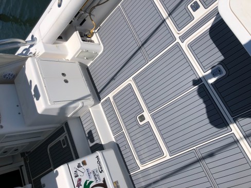 Custom SeaDek in a Pursuit 3400 - SeaDek