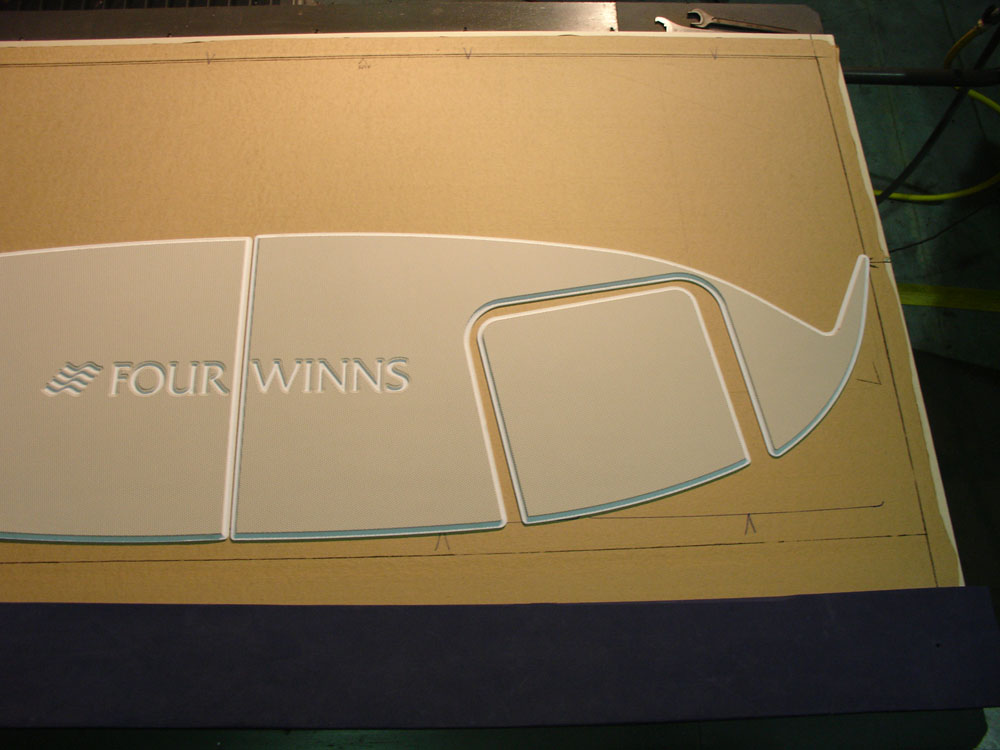 Custom Four Winns Swim Platform Pad - SeaDek