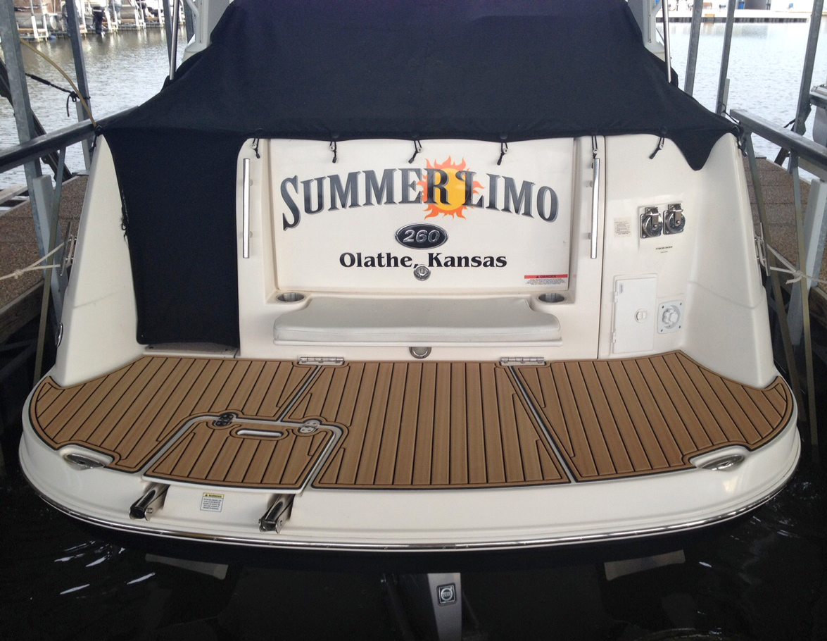 Custom Swim Platform Pads - SeaDek