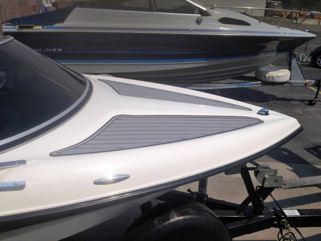 Custom SeaDek on a Sammy Duvall MasterCraft and Trailer - SeaDek