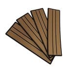 Teak Step Kit | Boat Ladder & Trailer Fender Step Pads