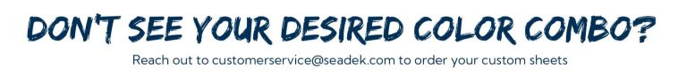 Two Color SeaDek Full Sheet (40″ X 80″) | SeaDek